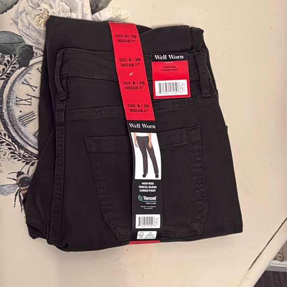 Well Worn | Jeans | Well Worn Green High Rise Cargo Pants With Stretch ...